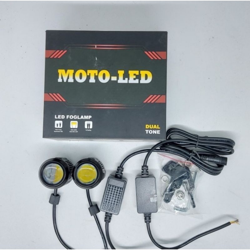Jual Lampu D2 leser mini Motoled superbrghit hi low putih kuning | Shopee Indonesia