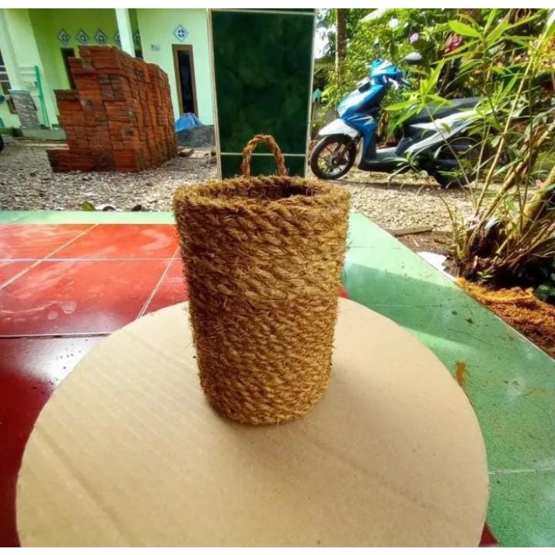 Jual vas bunga rustic aesthetic dari serabut kelapa | Shopee Indonesia