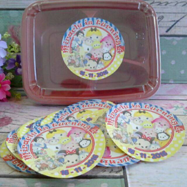 Jual Label Bento Custom 8cm - MIN 10PCS!!! | Shopee Indonesia
