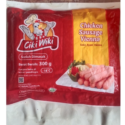 Jual FROZENFOOD CIKI WIKI CHICKEN SAUSAGE VIENNA SOSIS AYAM 300GR ...
