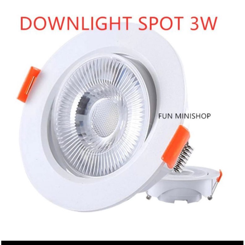 Jual lampu downlight panel led 1w 3w 5w 7w 12w led spot sorot tembak ...