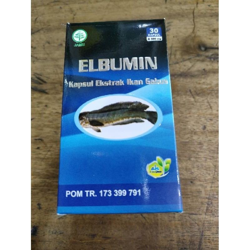Jual Elbumin Kapsul Extrak Ikan Gabus 500mg isi 30 kapsul | Shopee ...