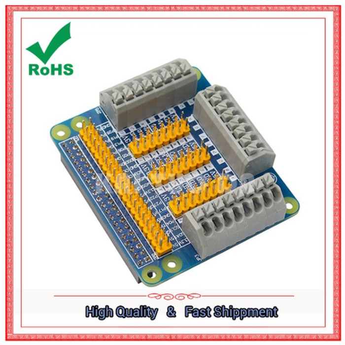 Jual Raspberry Pi 2/3 B GPIO multifunction Extension Shield plug & play ...