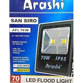 Jual Lampu tembak Arashi San Siro AFL 70w Lampu Sorot Tembak LED Flood ...