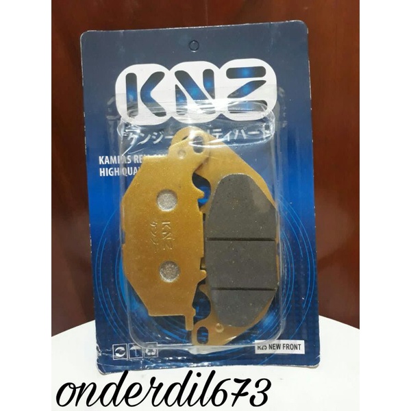 Jual kampas rem depan r 25 new front original knz part | Shopee Indonesia