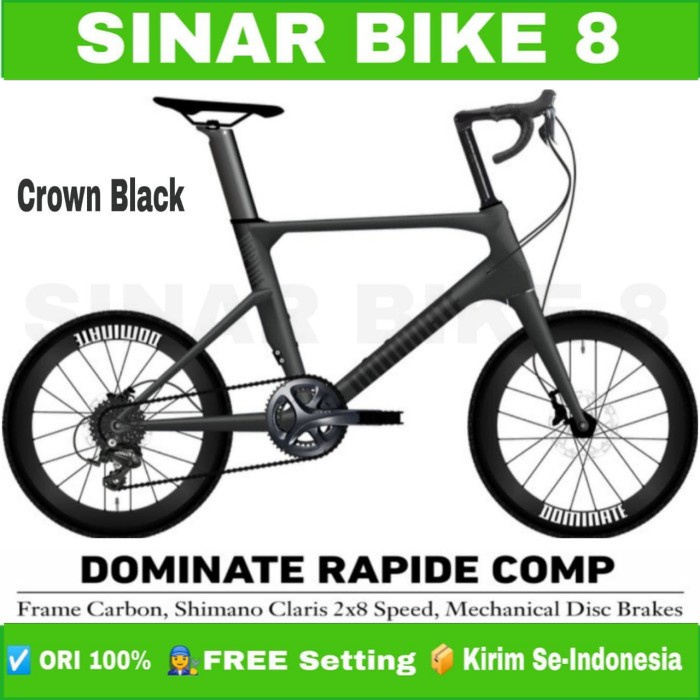 Jual Sepeda Minivelo Ukuran 20 Inch DOMINATE RAPIDE COMP Carbon Shimano ...
