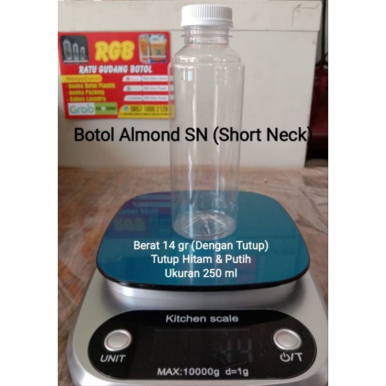 Jual Botol Almond 250ml ( Minimal order 20 pcs) | Shopee Indonesia