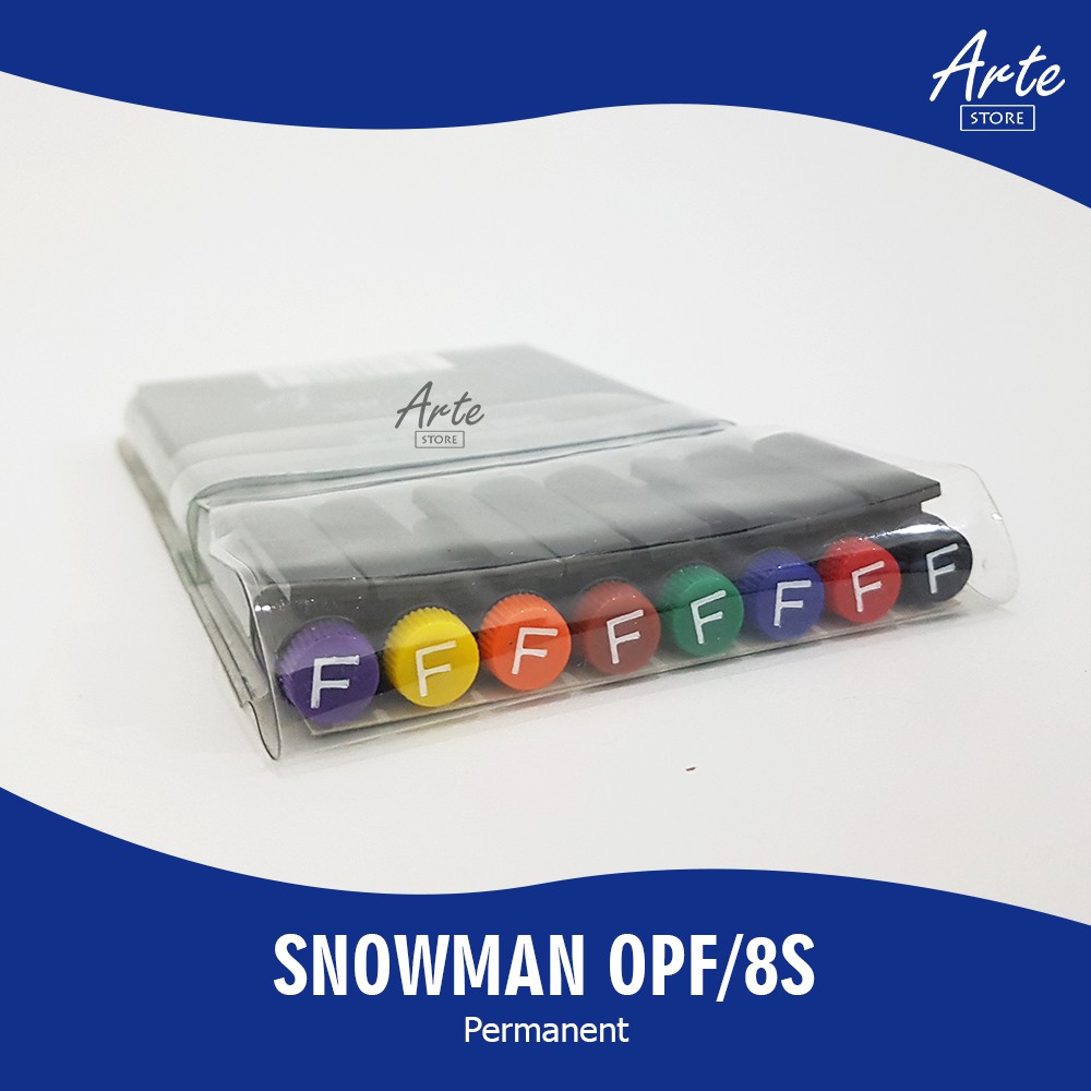 Jual Spidol Snowman OHP OPF / OPM Set 8 Warna | Shopee Indonesia