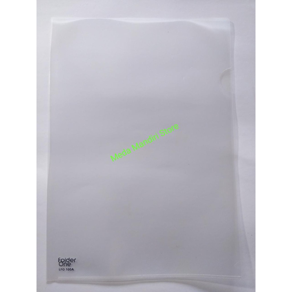 Jual Map L Clear Sleeve A4 Putih Bening Plastik Mika Transparan Putih ...