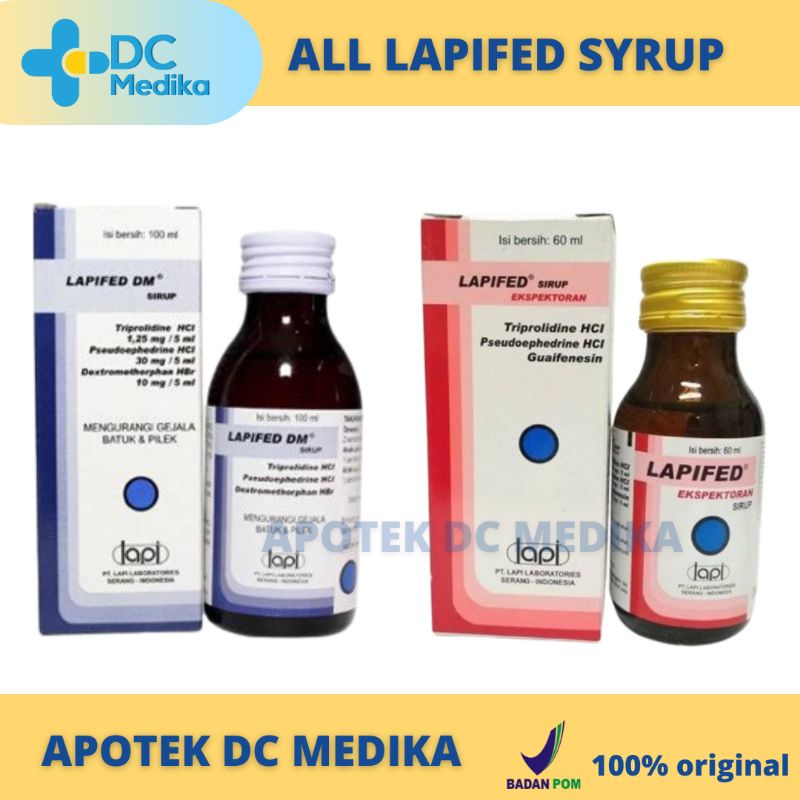Jual Lapifed DM 60ml / Lapived / Lapifed Expectoran / Obaf flu dewasa ...