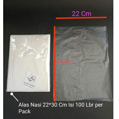 Jual 100PC PLASTIK ALAS MAKANAN HD 22 x 30 ALAS NASI SHEET | Shopee ...