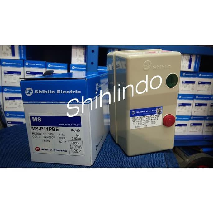 Jual DOL Starter / Magnetic Switch MS-P11PBE 1,7A~9A Shihlin 220V / 380V | Shopee Indonesia