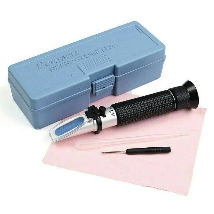 Jual refractometer brix 0-32% refraktometer ukur kadar gula makanan ...