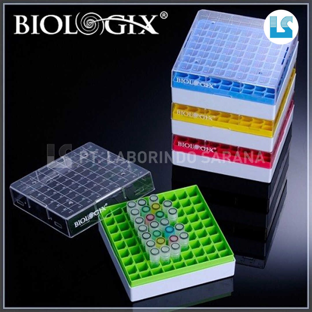 Jual Cryobox Plastic PC 81 well , 5 colors ( -196ºC to 121ºC ...