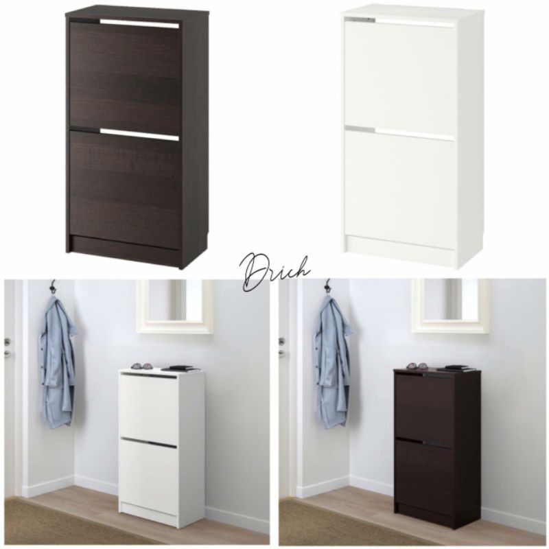 Jual BISSA - Shoe cabinet with 2 compartments | Shopee Indonesia