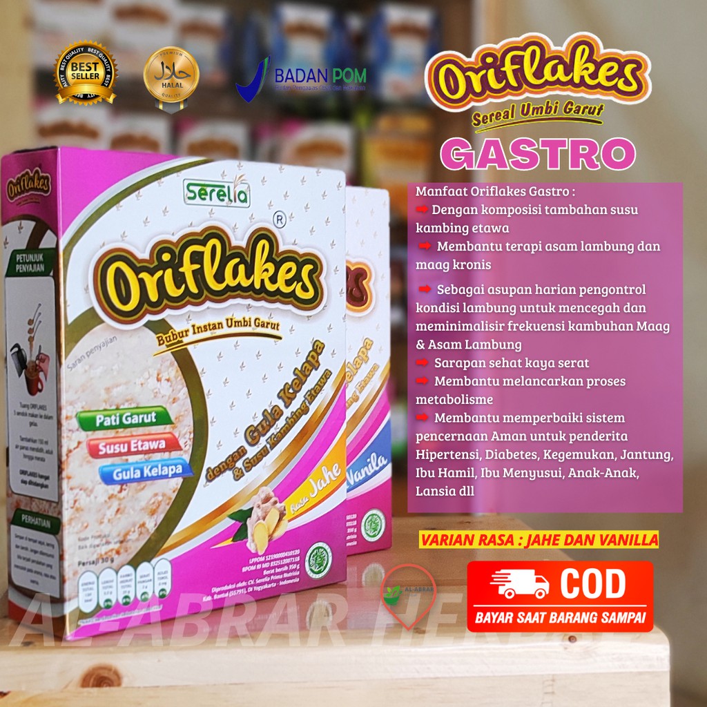 Jual ORIFLAKES GASTRO 350gr|obat asam lambung|oriflakes|gastro|umbi ...