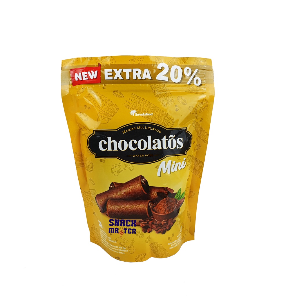 Jual Chocolatos Roll Wafer Pouch - Netto 65 gr | Shopee Indonesia