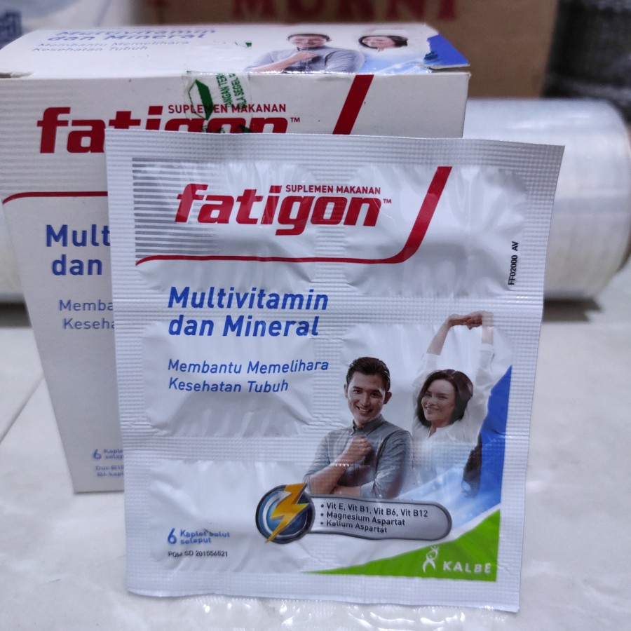 Jual FATIGON MULTIVITAMIN DAN MINERAL ISI 6 TABLET PER BUNGKUS KEMASAN ...