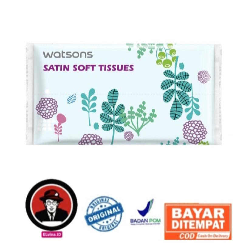 Jual Tissue Kering | Watsons Tissue Satin Soft Isi 60 Lembar | Shopee ...