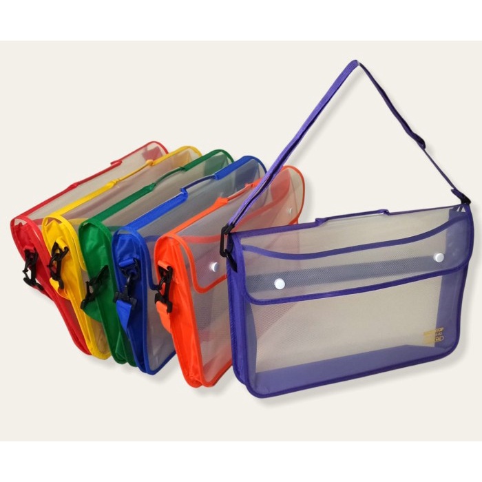 Jual BOS Map Zipper Kancing/ Tas Sekolah/Sling Bag/Tas Selempang/School ...