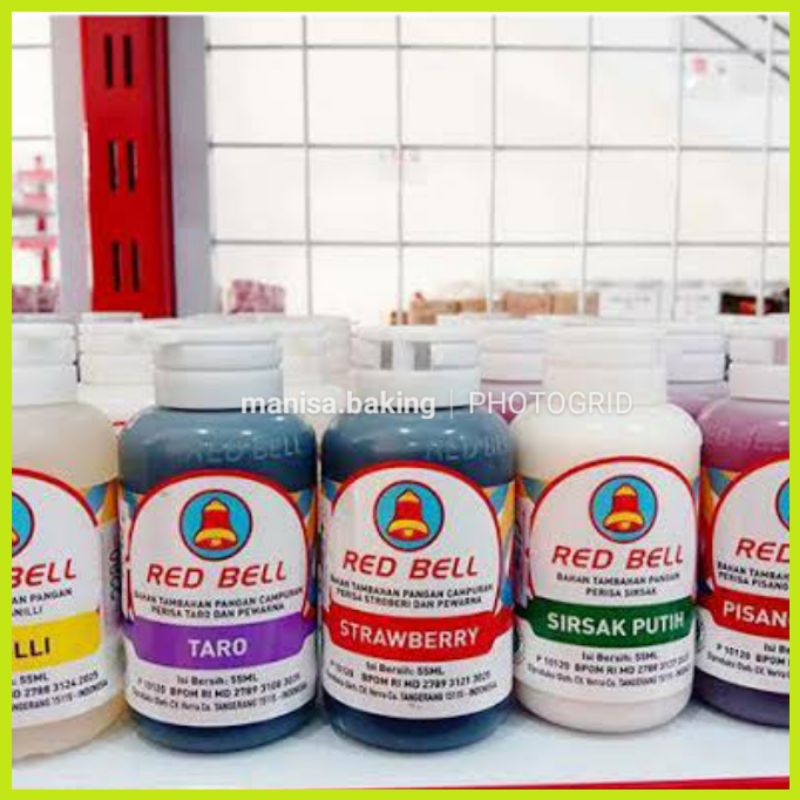 Jual RED BELL PERISA MAKANAN 55 ML REDBELL AROMA PASTA PEWARNA MAKANAN ...