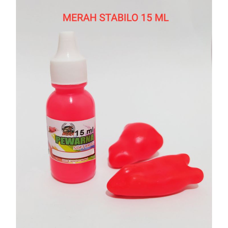 Jual Biotex Pewarna Lateks Soft Frog 15 Ml Merah Stabilo | Shopee Indonesia