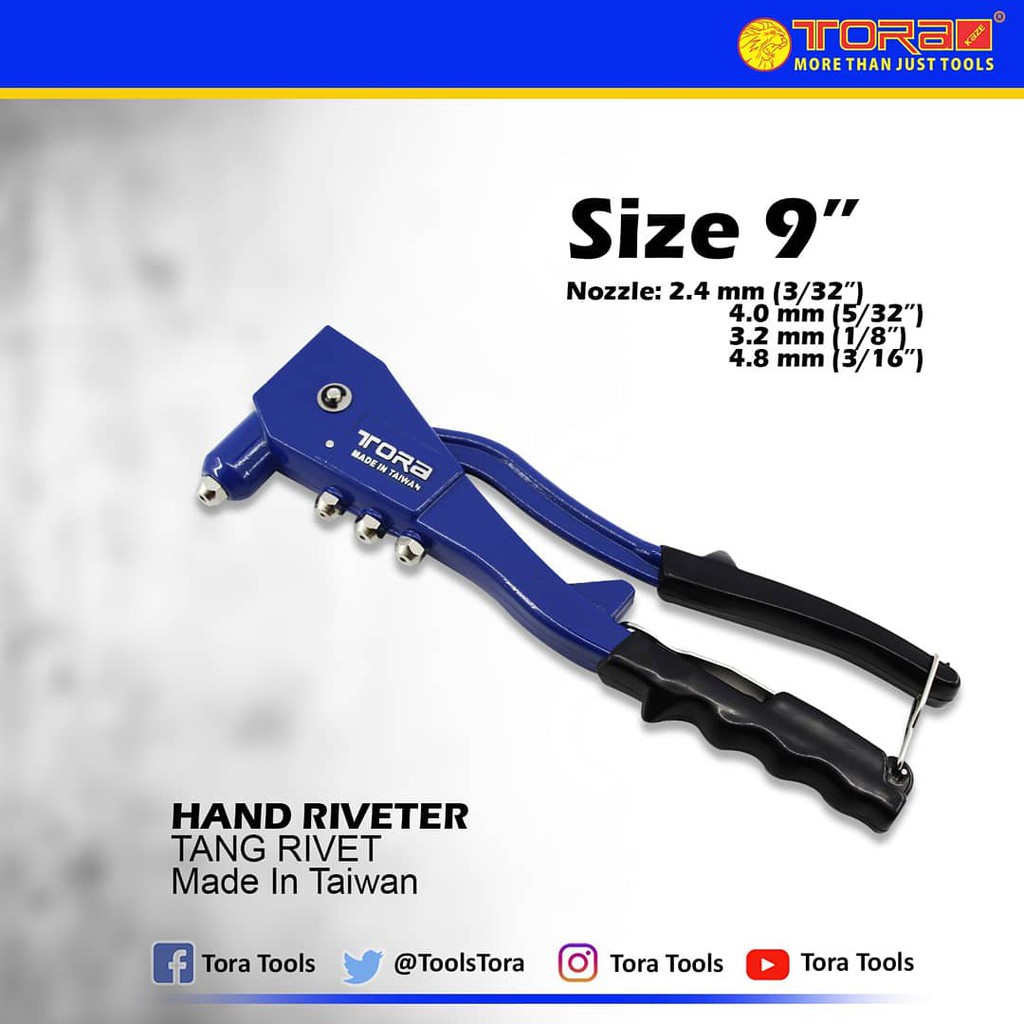 Jual TANG RIVET TORA 9 INCI / RIVET PLIER / HAND RIVETER | Shopee Indonesia