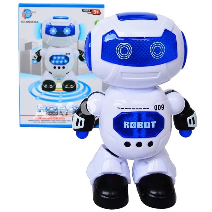 Jual MAINAN ROBOT DANCING NAUGHTY ADA LAMPU DAN MUSIK BISA PUTAR 360 ...