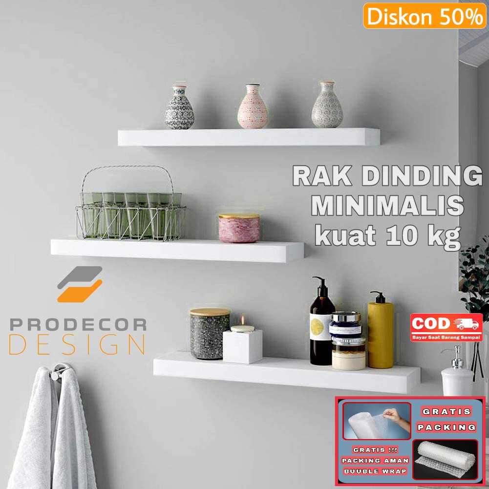 Jual Rak dinding minimalis rak melayang rak hiasan dinding ambalan ...