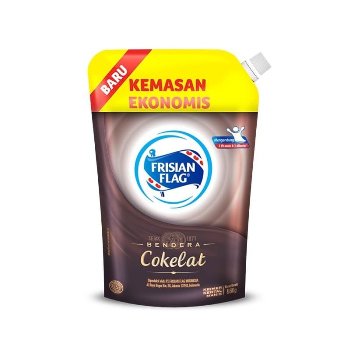 Jual SKM SUSU KENTAL MANIS FRISIAN FLAG SKM COKLAT POUCH 545 ML ...
