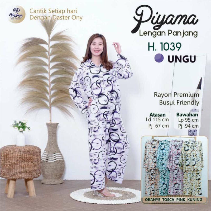 Jual Daster Ony Setelan Piyama Bahan Rayon Premium Busui Harga Murah ...