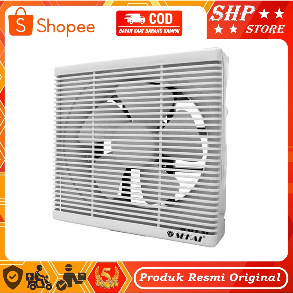 Jual Sekai Exhaust Fan Dinding 12 inch WEF1290 - Putih | Shopee Indonesia