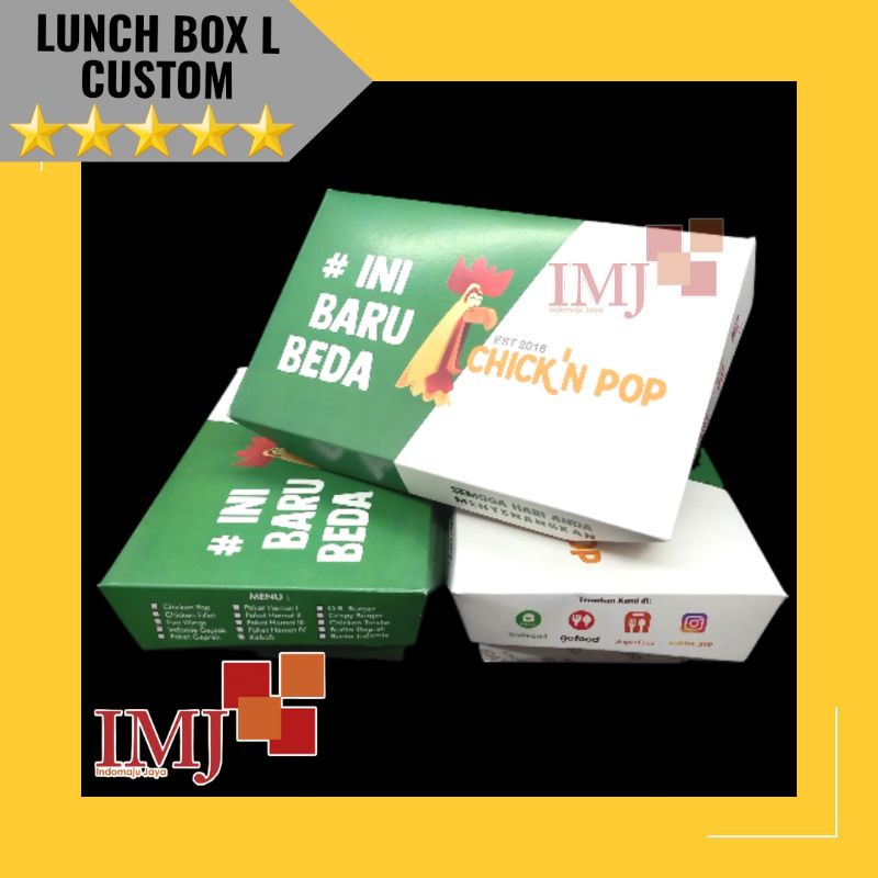 Jual PAPER LUNCH BOX L CUSTOM DESAIN BOX AYAM GEPREK CUSTOM KARDUS AYAM ...
