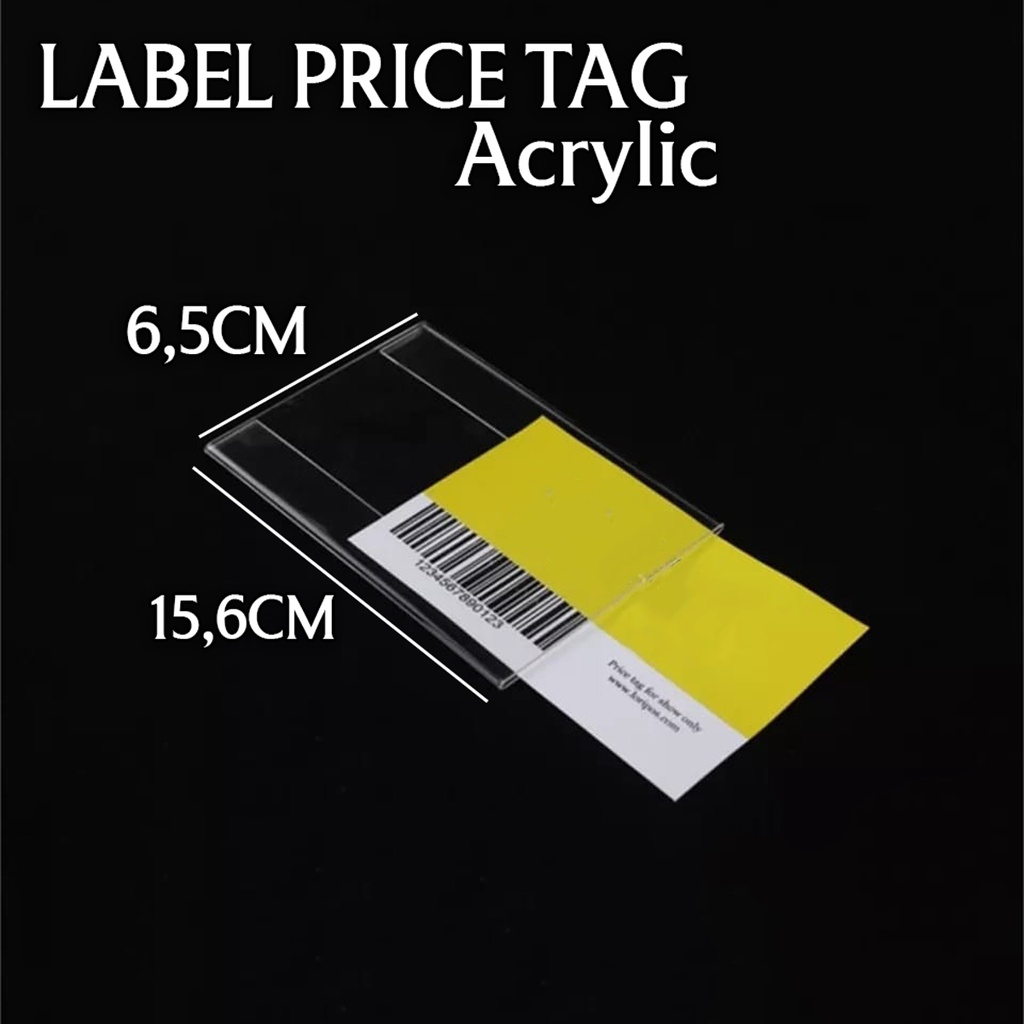 Jual Label Display Harga Acrylic / Akrilik Product Price Tag / Tag Card ...
