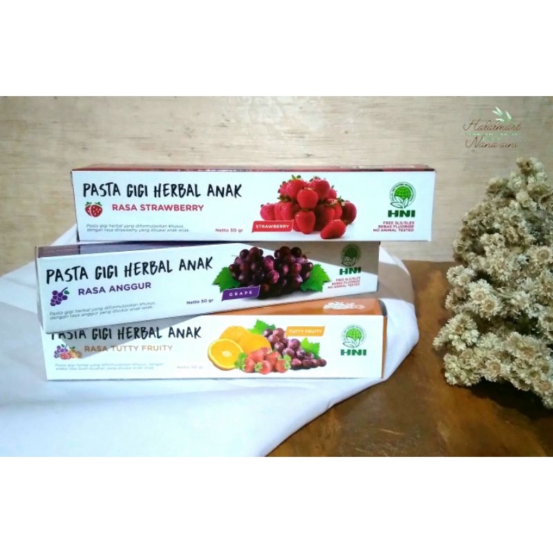 Jual PASTA GIGI HERBAL ANAK RASA ANGGUR HNI HPAI | PGH ANAK RASA ANGGUR ...