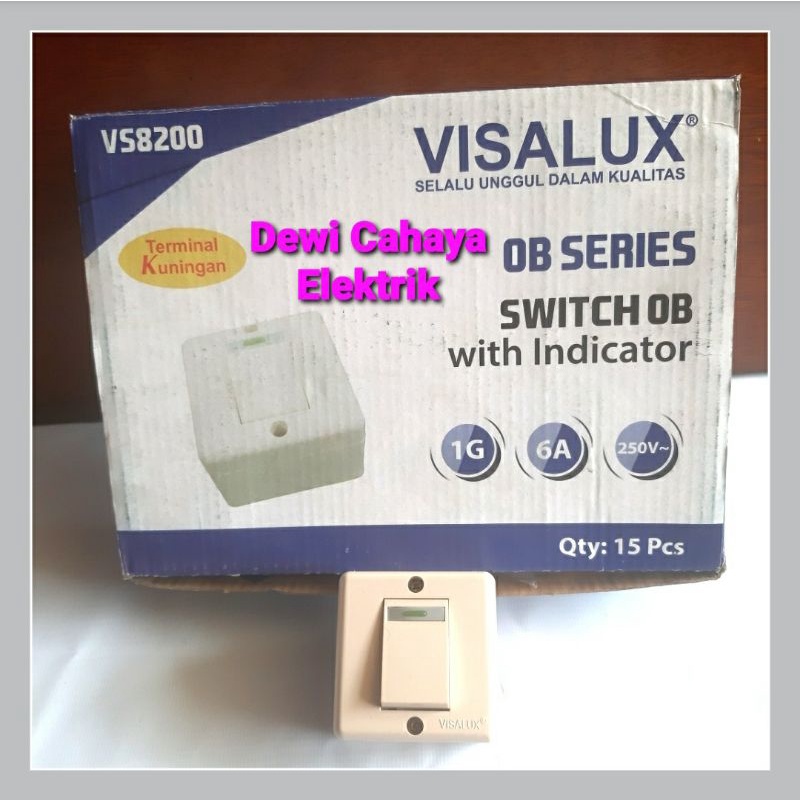 Jual Visalux OB Saklar - OB Engkel 6A-250V - 1G Terminal Kuningan (SNI ...
