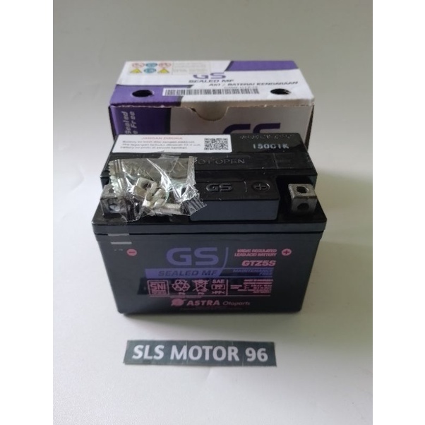 Jual Aki motor Aki kering GS Astra GSMF-GTZ-5S.VOLTAGE-12 V-CAPACITY 3 ...