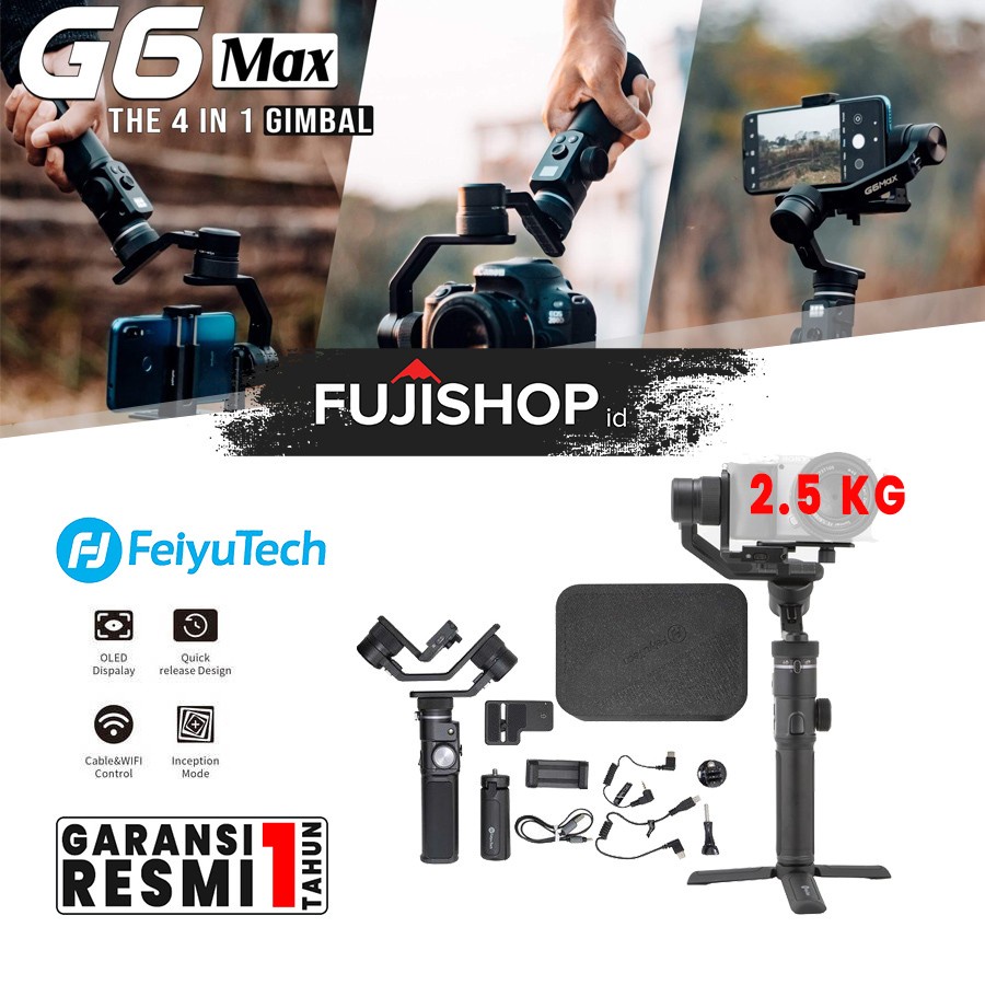 Jual Feiyu G6 Max 3-Axis Stabilized Gimbal Garansi Resmi | Shopee Indonesia