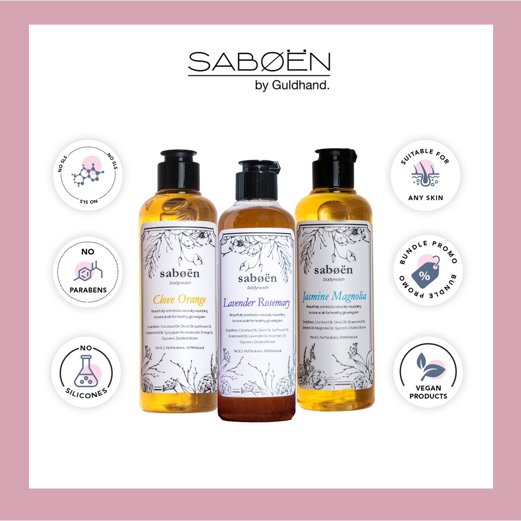 Jual Saboen Natural Bundling TRIPLE HEMAT:3 Bodywash Saboen Natural 250 ...