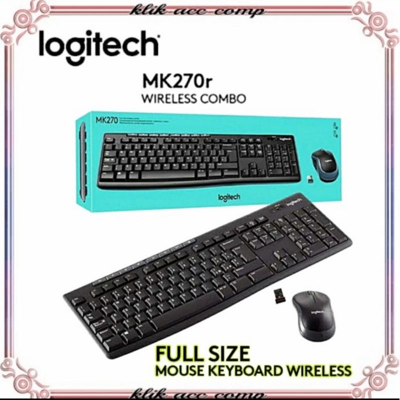 Jual Logitech MK270r Wireless Keyboard Mouse Wireless/Keyboard Mouse ...