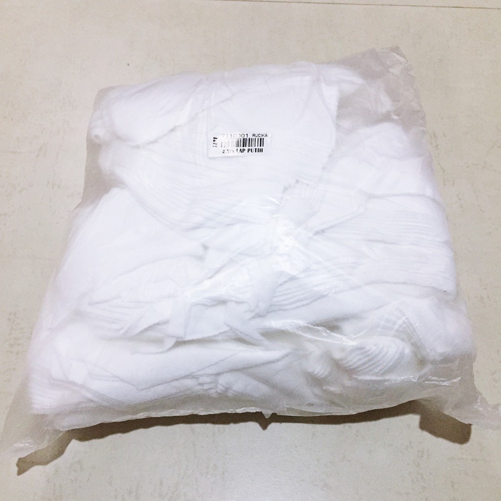 Jual KAIN LAP MAJUN PUTIH 1 KG - 7110001 | Shopee Indonesia