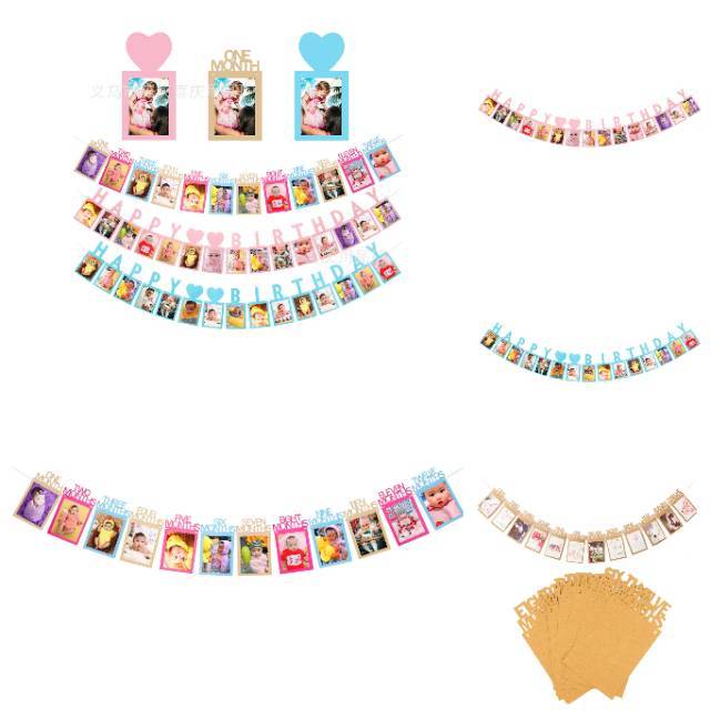 Jual Banner Frame Foto Monthsary / Happy Birthday | Shopee Indonesia