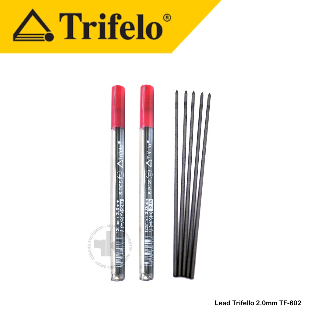 Jual Trifello Refill Pensil Mekanik Lead 2B 2.0mm TF-602 (2.0 x 120mm x ...