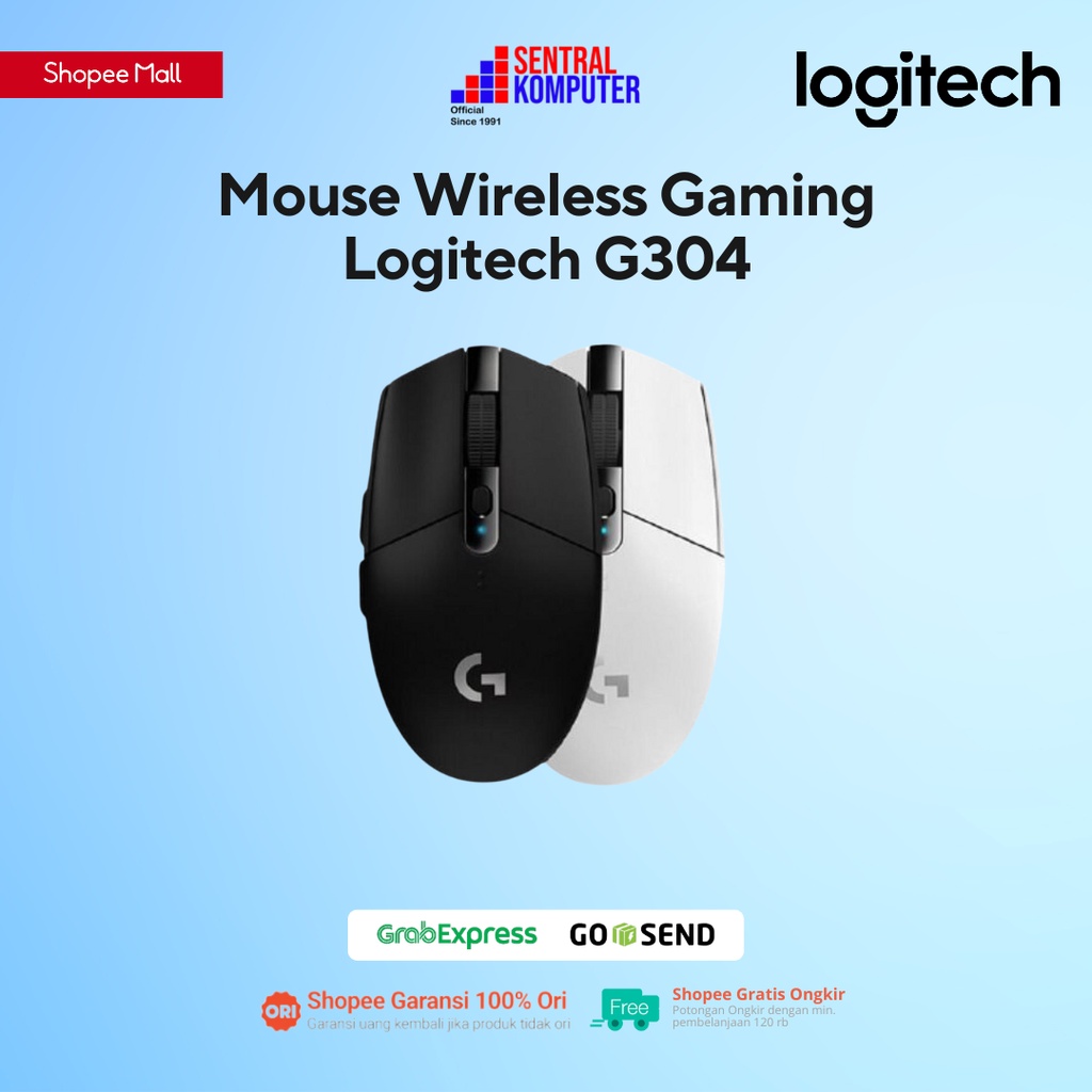 Jual Logitech Mouse Wireless Gaming G304 | Shopee Indonesia