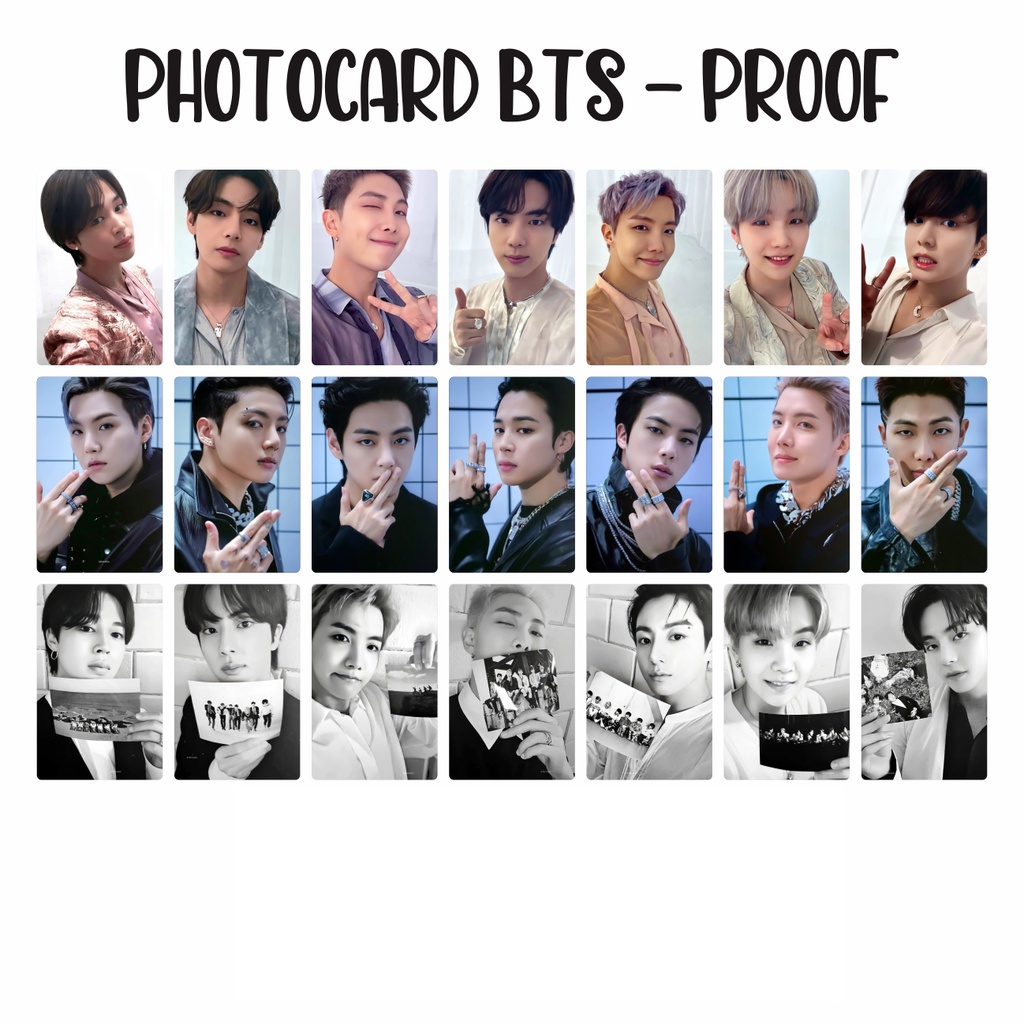 Jual Photocard Album Bts Proof Full Set Versi Standard Compact Edition | Shopee Indonesia