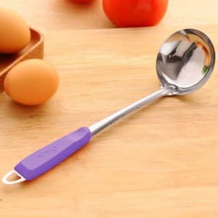 Jual Jual Sendok Sop Pelangi / Irus Kuah Sup Rainbow - dengan lubang ...