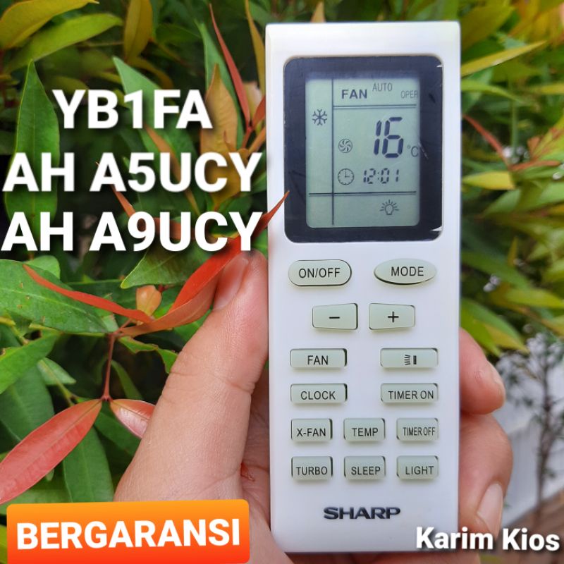 Jual Remote Remot Ac Sharp YB1FA AHA5UCY AHA9UCY AHA5VEY Grade Original ...