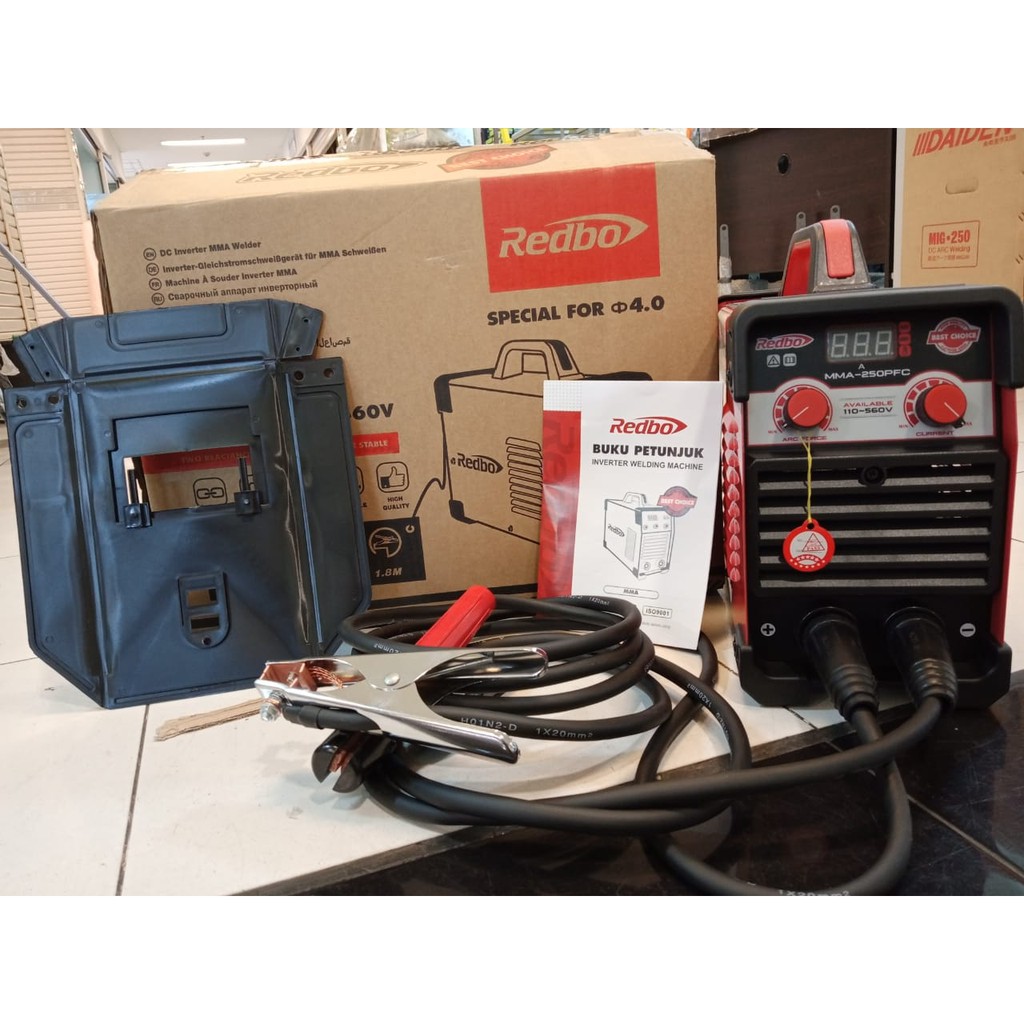 Jual REDBO MESIN LAS WELDING MACHINE MMA-250 PFC | Shopee Indonesia