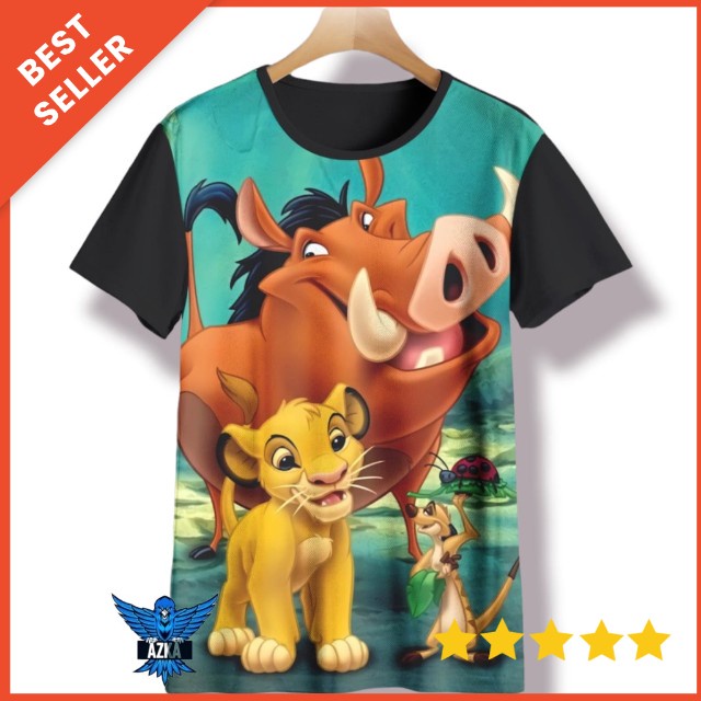 Jual Baju Kaos Anak Laki Laki Gambar The Lion King Simba Kekinian Baju ...