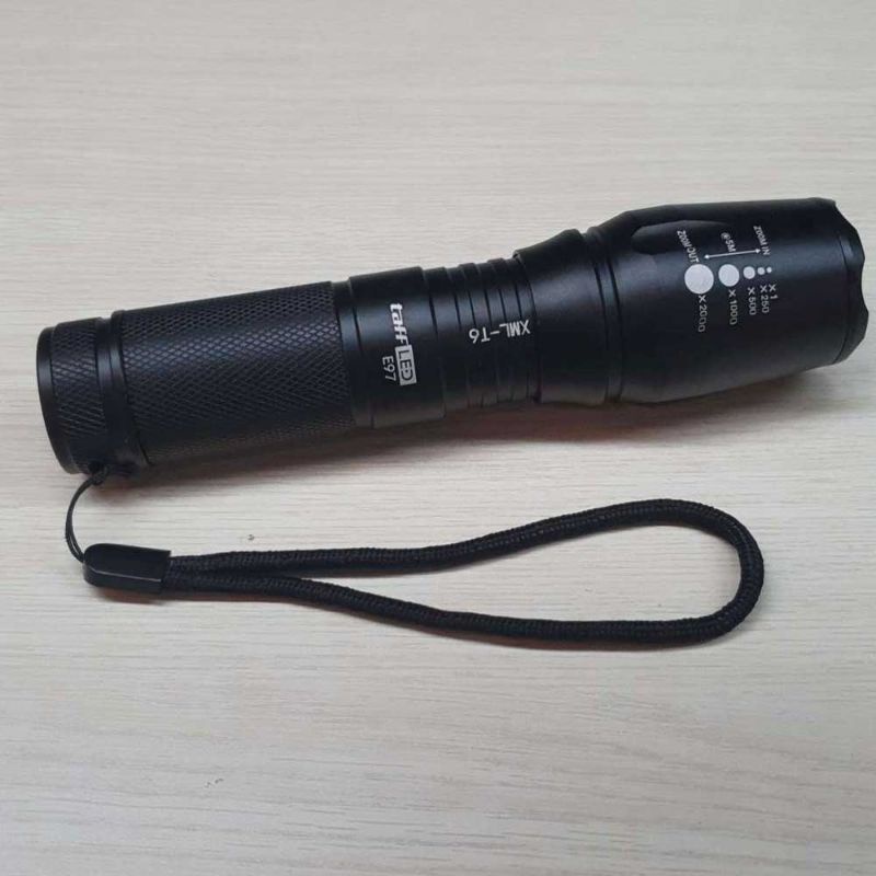 Jual Senter LED Cree XM-L T6 26650 5000 Lumens - E97 - Black | Shopee ...